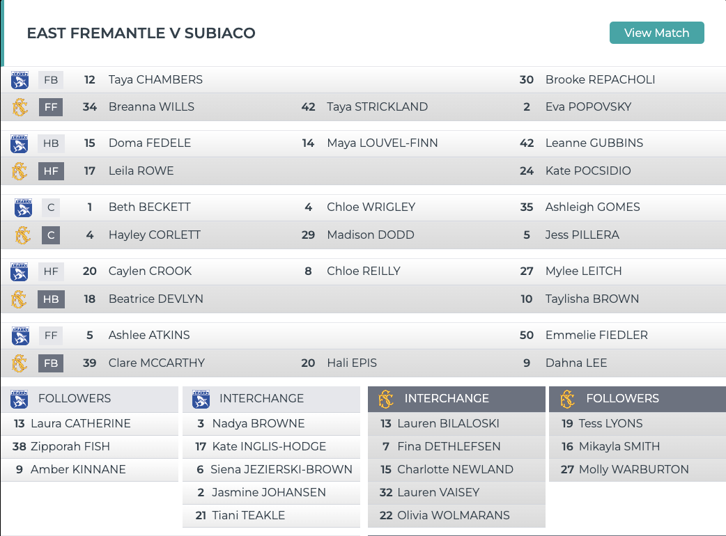 PREVIEW | 2024 WAFLW Round 9: Saturday - Aussie Rules Rookie Me Central